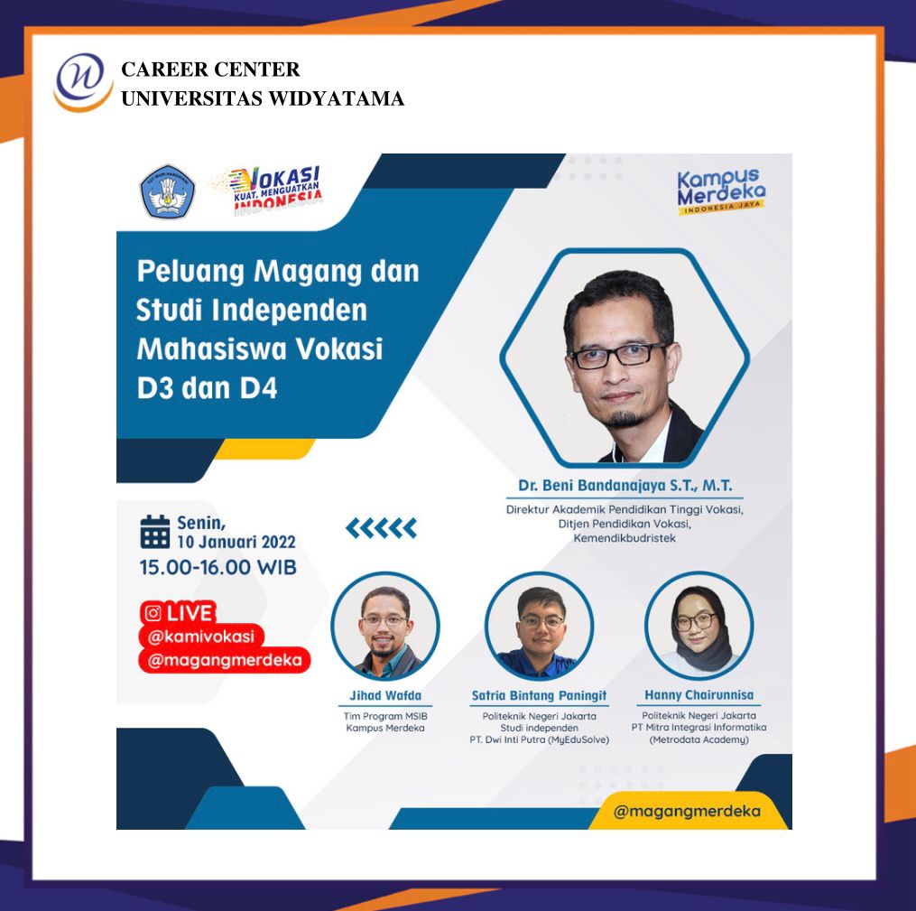 Peluang Magang dan Studi Independen Mahasiswa Vokasi D3 dan D4 - Career ...